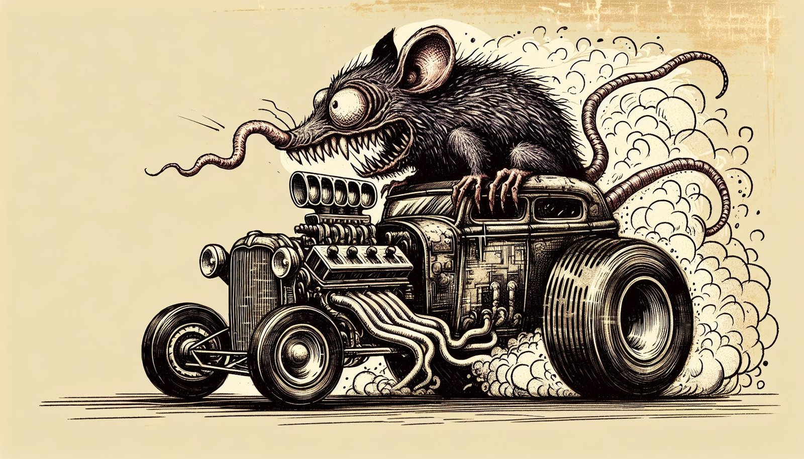 Unleashed Vigor: A Rat Rod Ode to the Eccentric